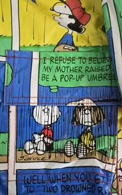 Jackets & Coats | Vintage Peanuts Comic Stripe Red Kids Raincoat Snoopy ...